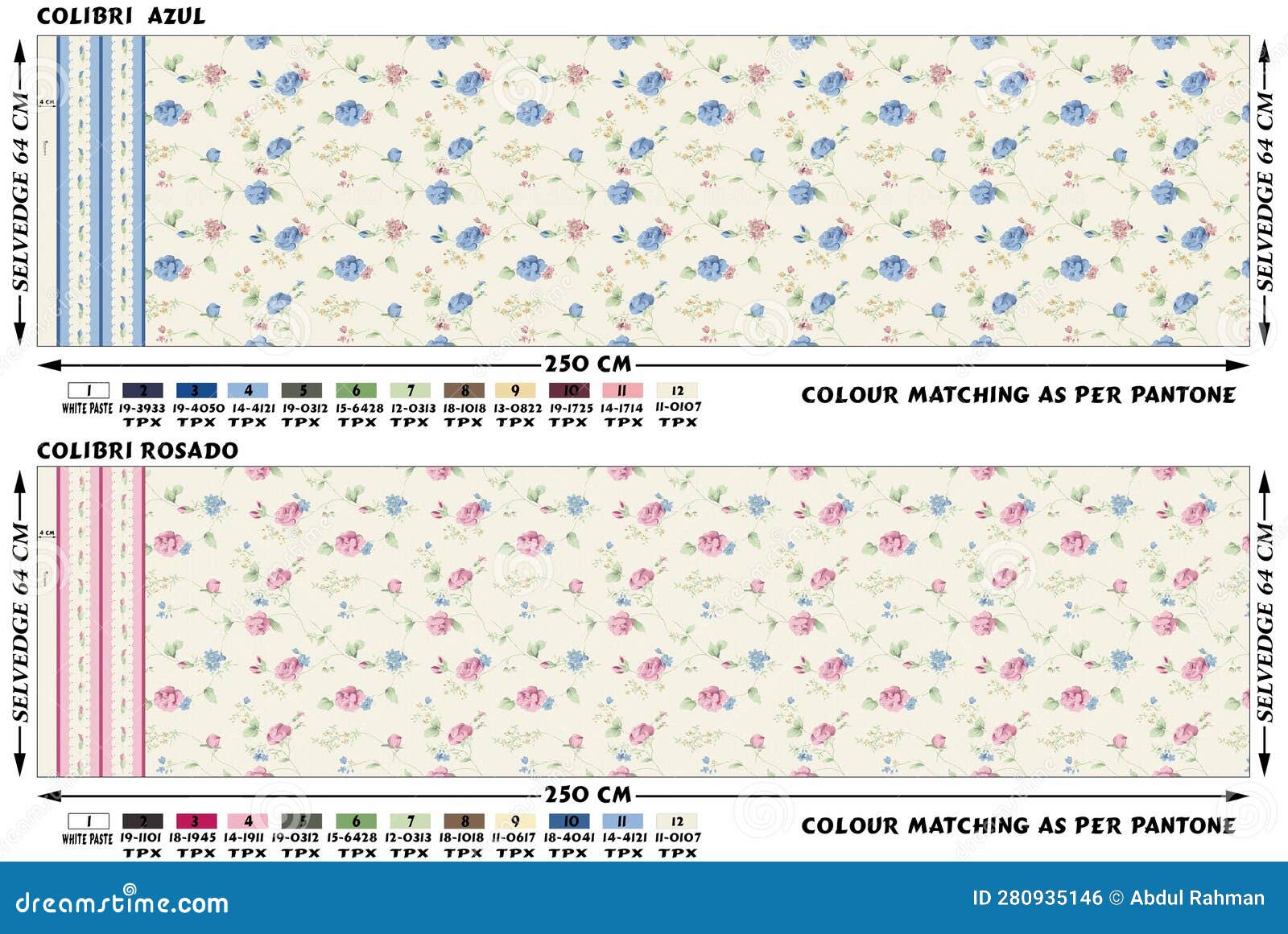 Textile Print Design Bedsheet Collection Stock Illustration ...