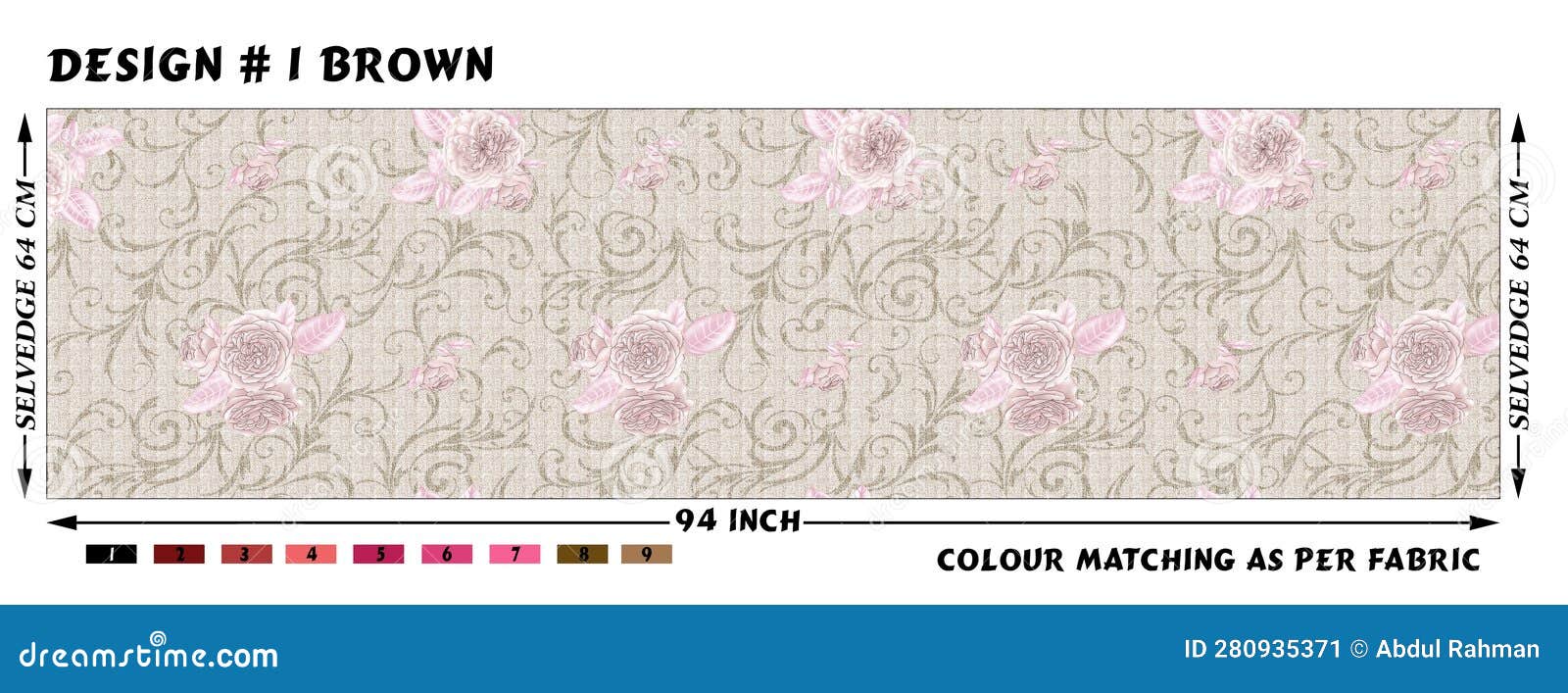 Textile Print Design Bedsheet Collection Stock Image - Image of ...