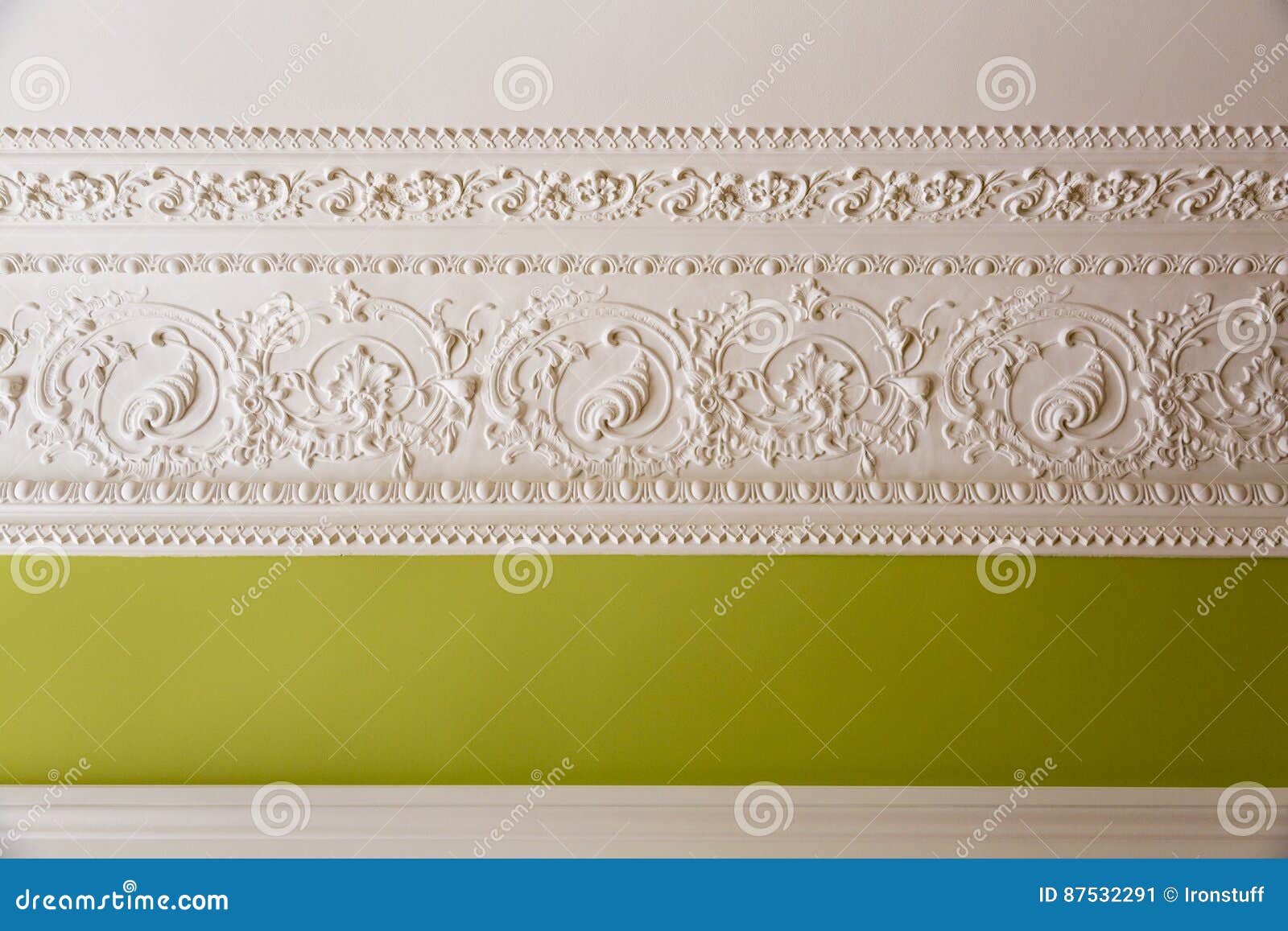 Design Variant of Walls and Ceiling Stock Image - Image of elements ...