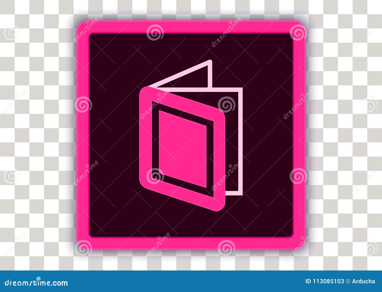 Adobe content button editorial stock photo. Illustration of icon ...