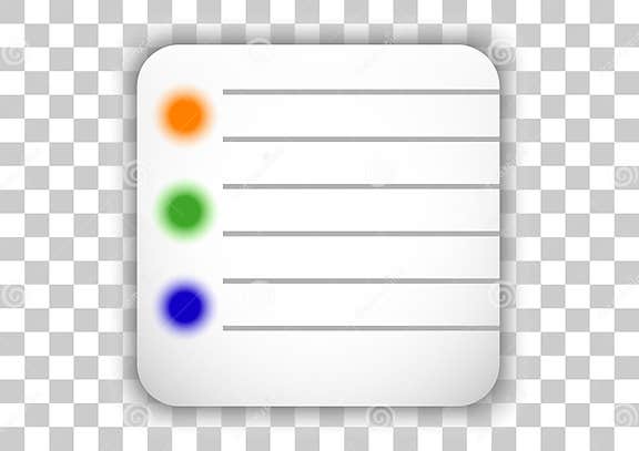 Note Icon Design with Tile Button Background Stock Vector ...