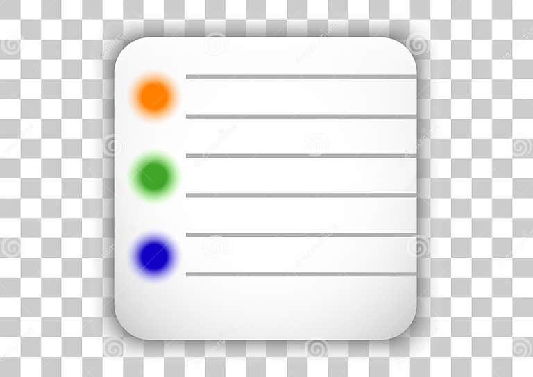 Note Icon Design with Tile Button Background Stock Vector ...