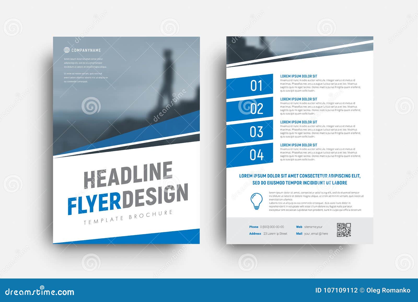 Design of a Vector Flyer with Diagonal Lines and a Place for a P Stock ...