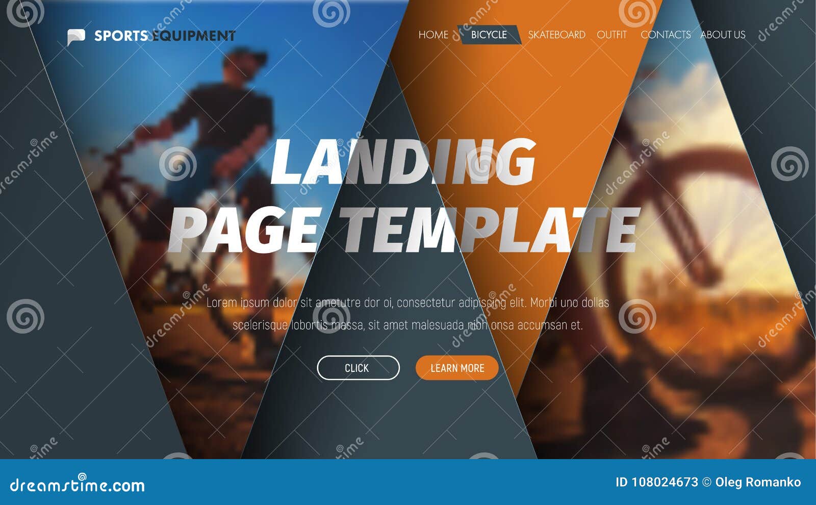 Vector Web Header Template Of A B Split Testing With Woman ...