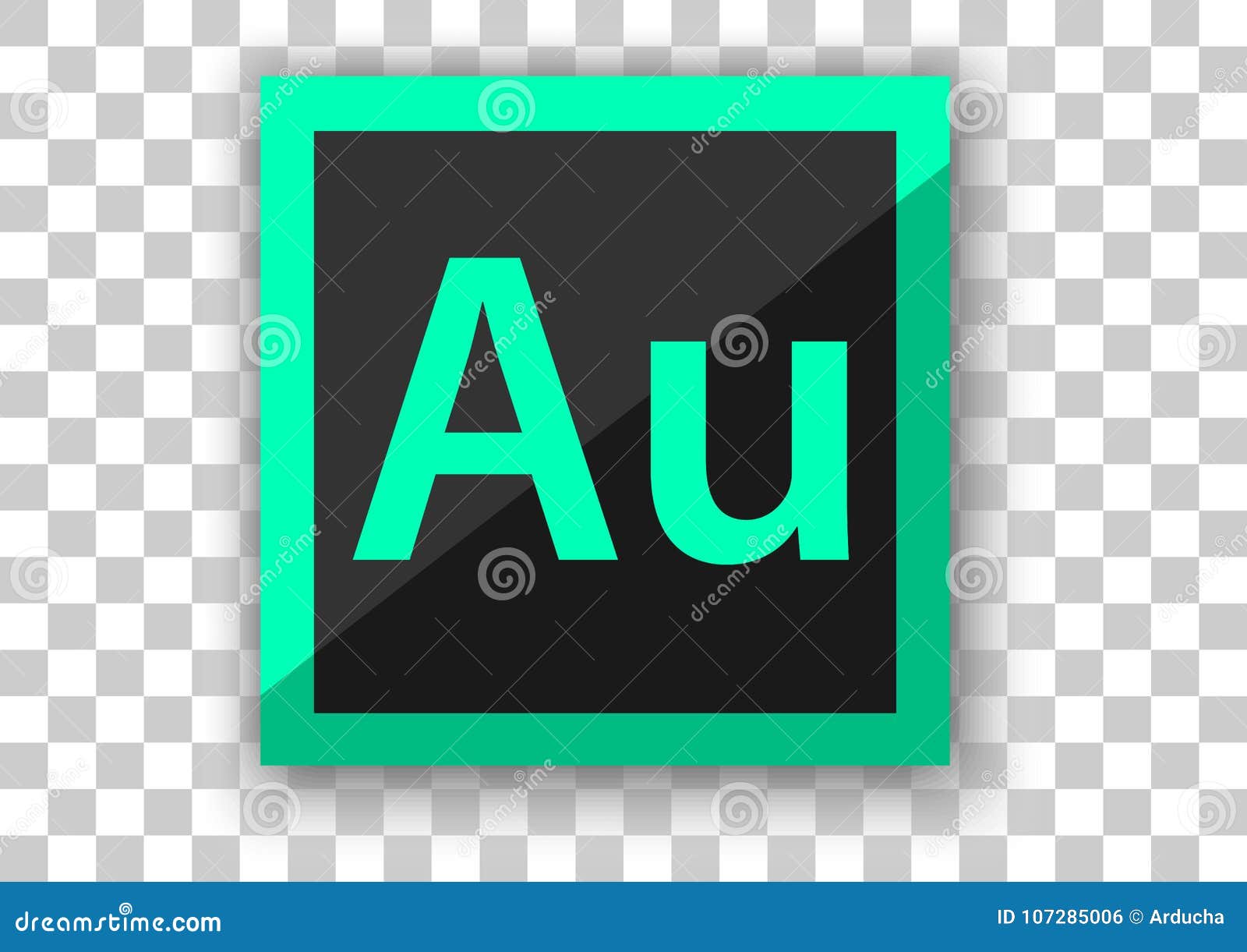 Adobe Audition CC Logo Vector Illustration | CartoonDealer.com #127039168