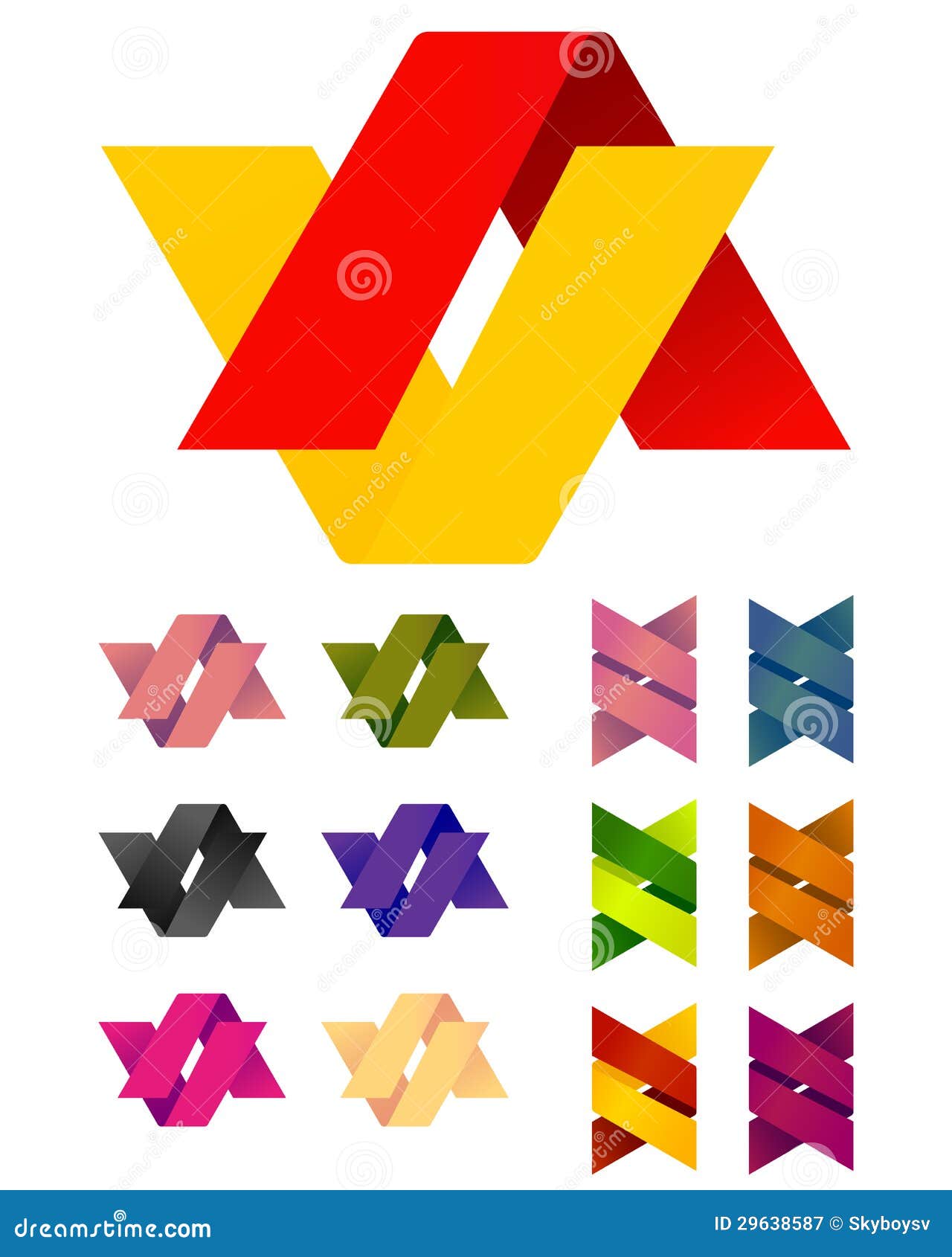 Design Vector Infinite Cross Ribbon Logo Template Stock Vector ...