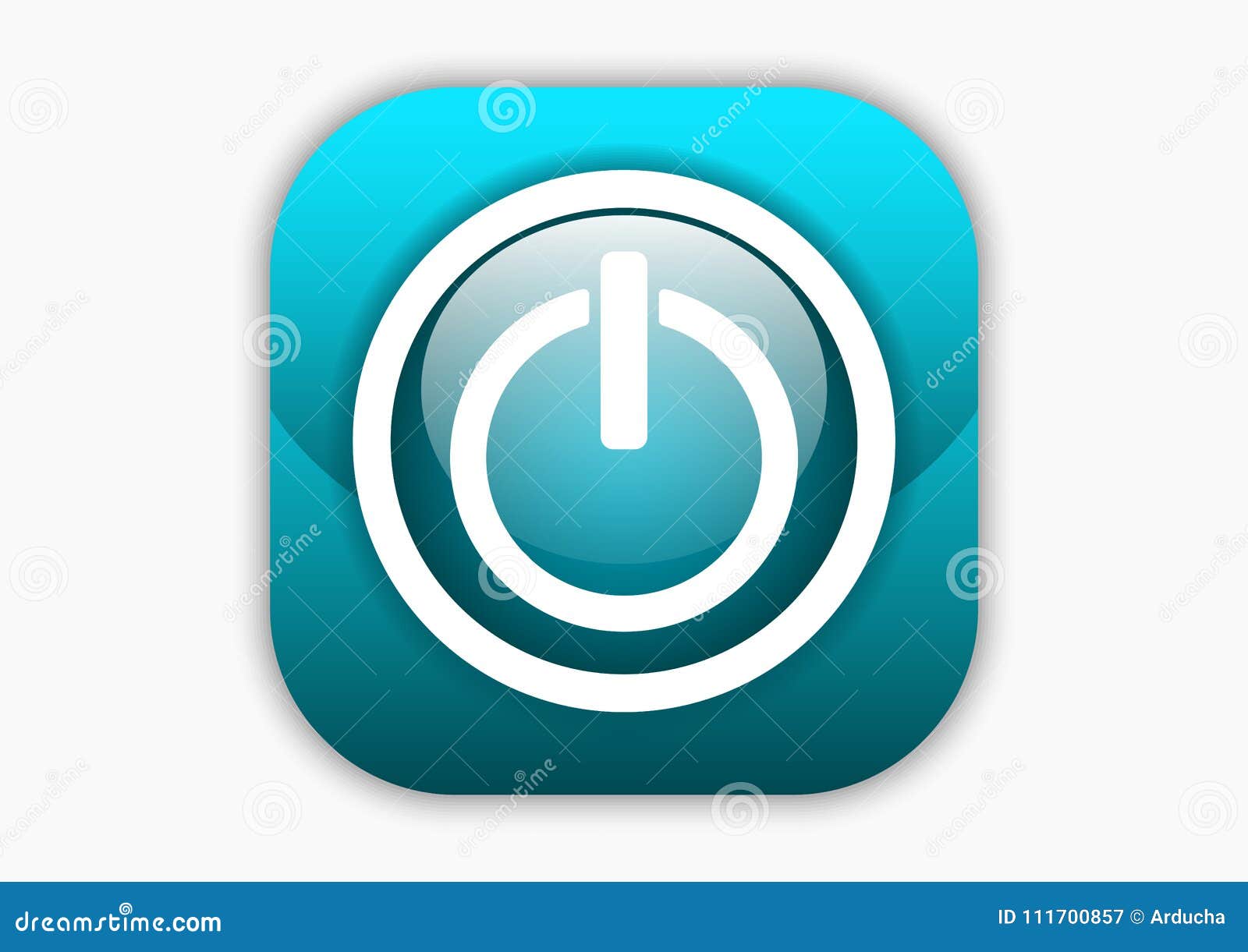 Switch Button Icon Symbol Blue Stock Vector - Illustration of design ...