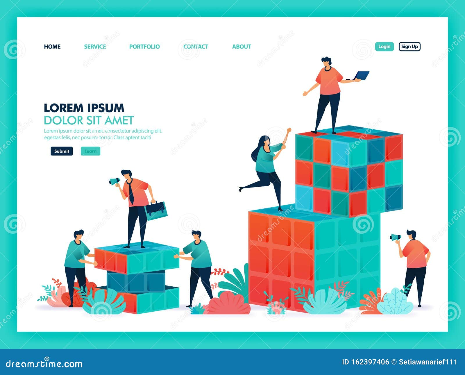 Rubix Cube Flat Design Stock Illustrations – 3 Rubix Cube Flat Design ...