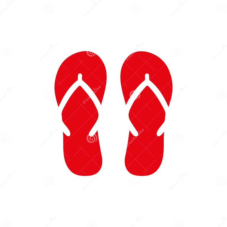Design Vector Slipper Icon Symbol Stock Vector - Illustration of pair ...