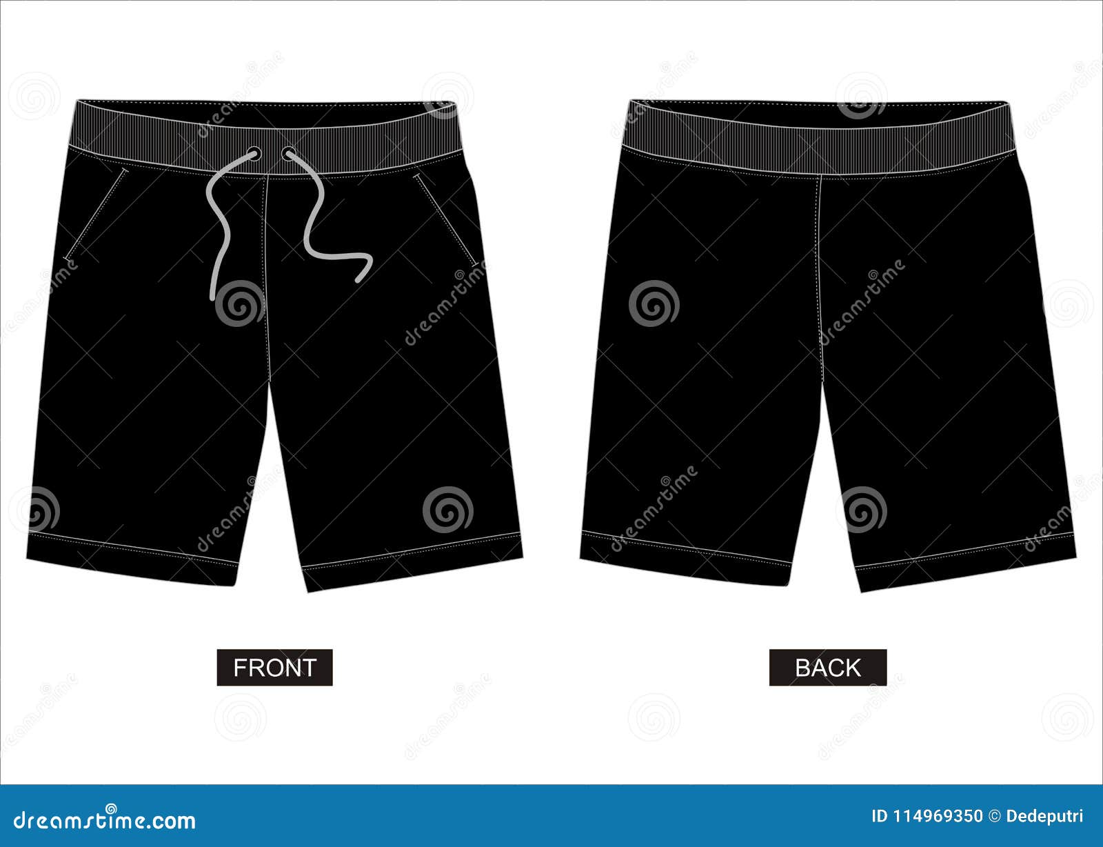 Design Vector Template Shorts Collection for Men 04 Stock Vector ...