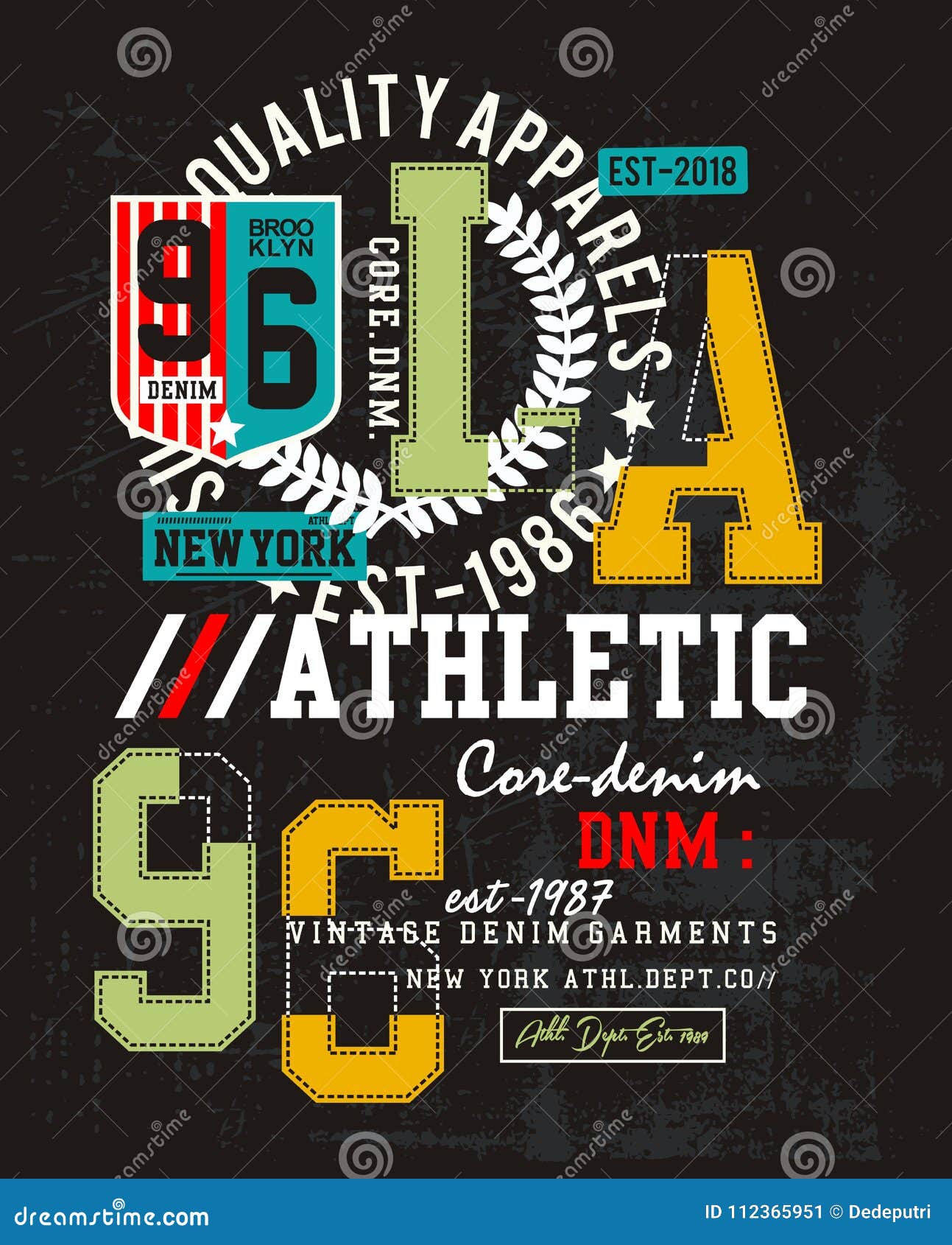 Vector Patch Varsity Collection 019 Stock Vector - Illustration of ...