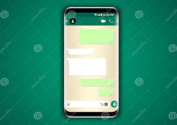 Whatsapp Messenger Chat User Interface Stock Vector - Illustration of ...
