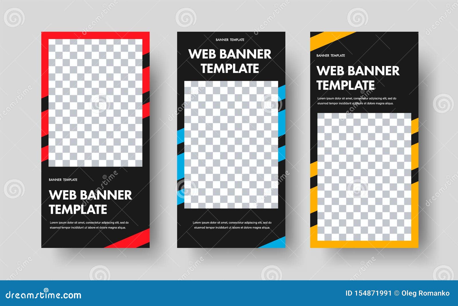 Design of Vertical Black Web Banners with a Rectangular Shape for the ...