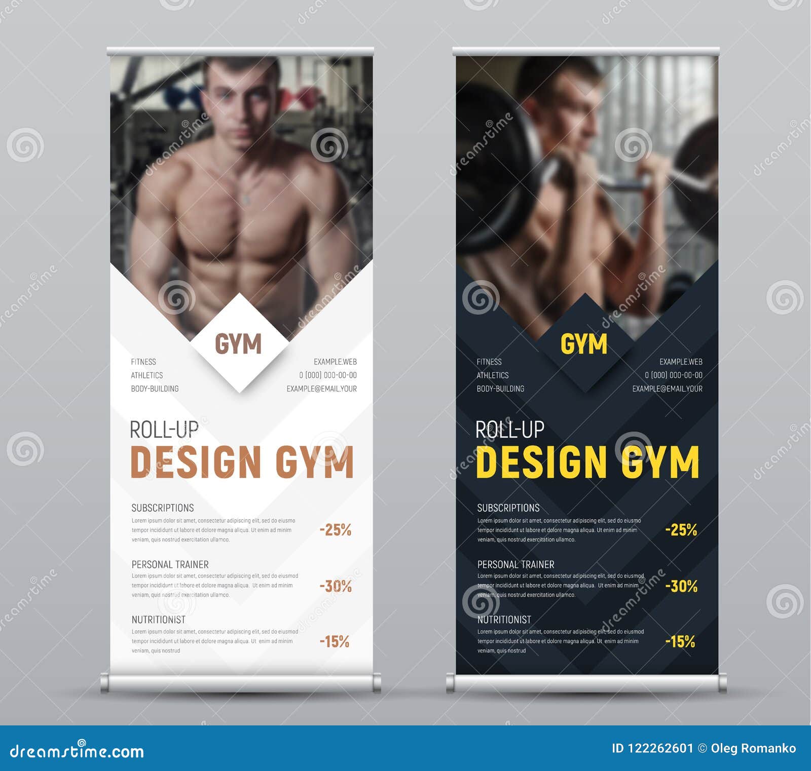 Design of Vertical Black and White Vector Roll-up Banner with Rh Stock ...