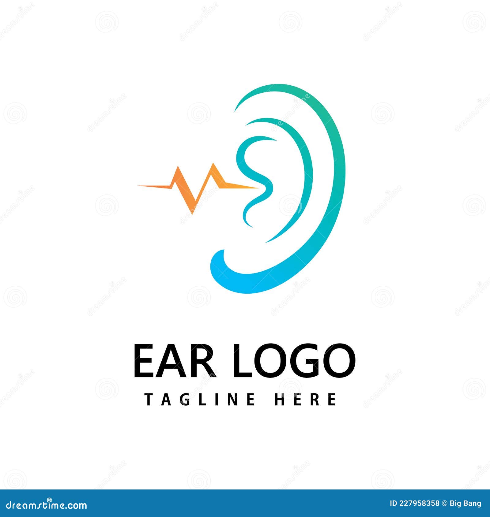 Design Vetorial Do Logotipo Auditivo Ilustração do Vetor - Ilustração ...