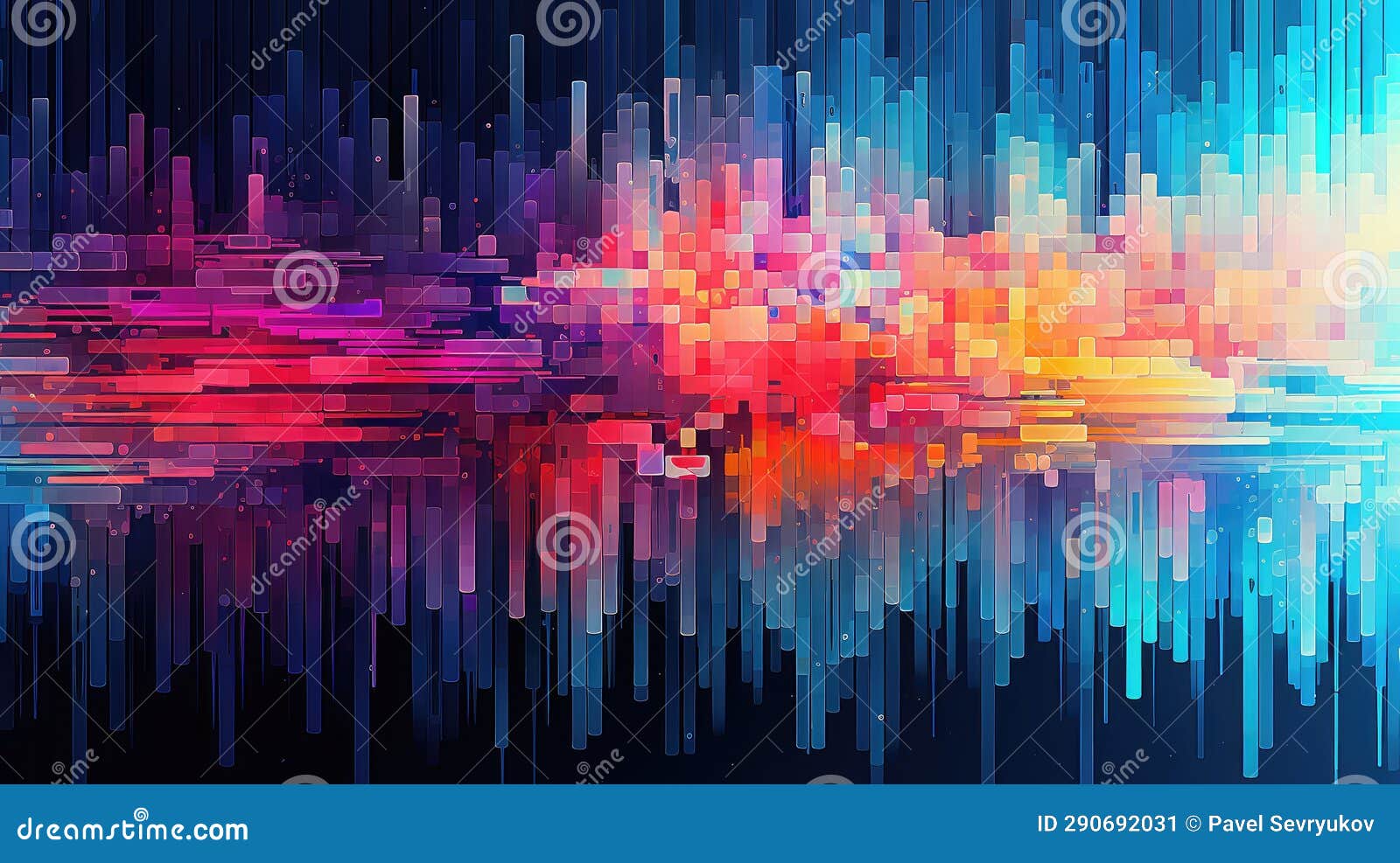 Design vibrant pixel chaos stock illustration. Illustration of vibrant ...
