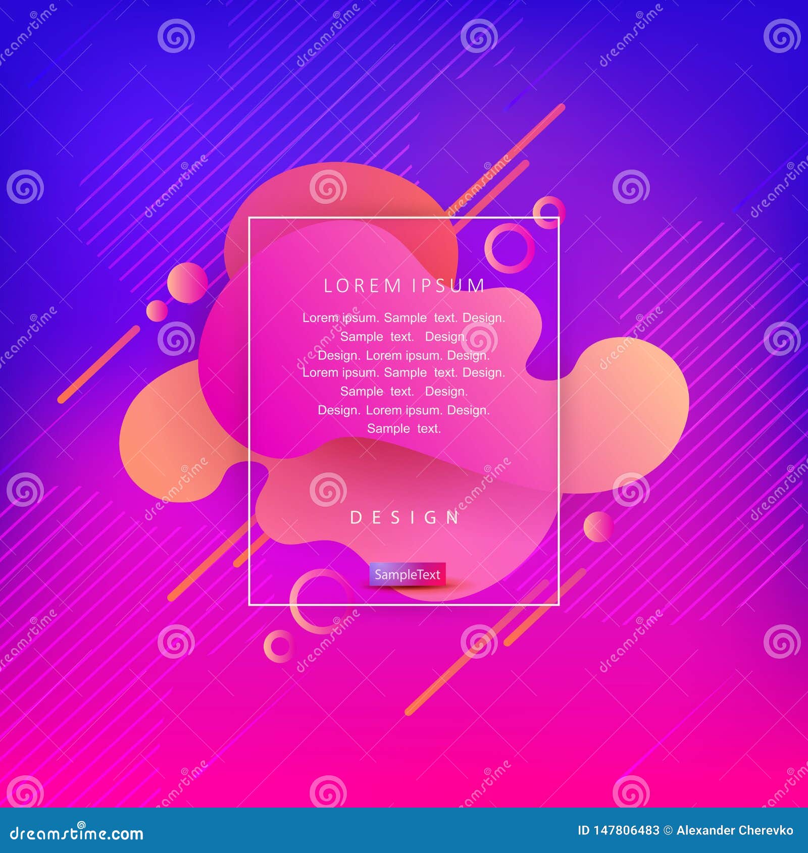 Design of a Violet and Pink Shade with Geometrical Figures of an ...