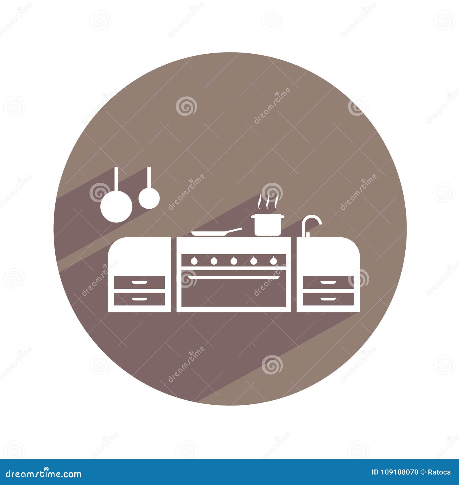 Kitchen symbol stock vector. Illustration of kitchen - 109108070