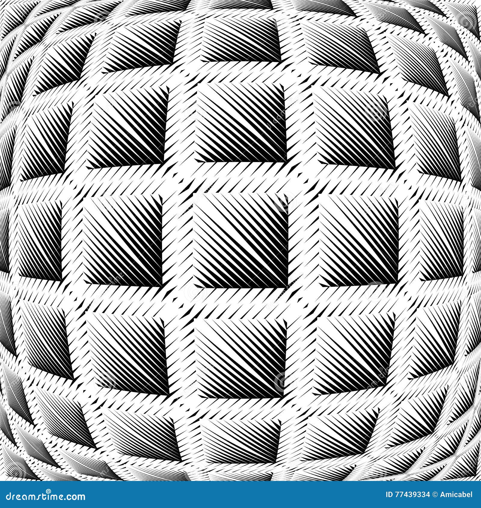 Design Warped Honeycomb Pattern Cartoon Vector | CartoonDealer.com ...