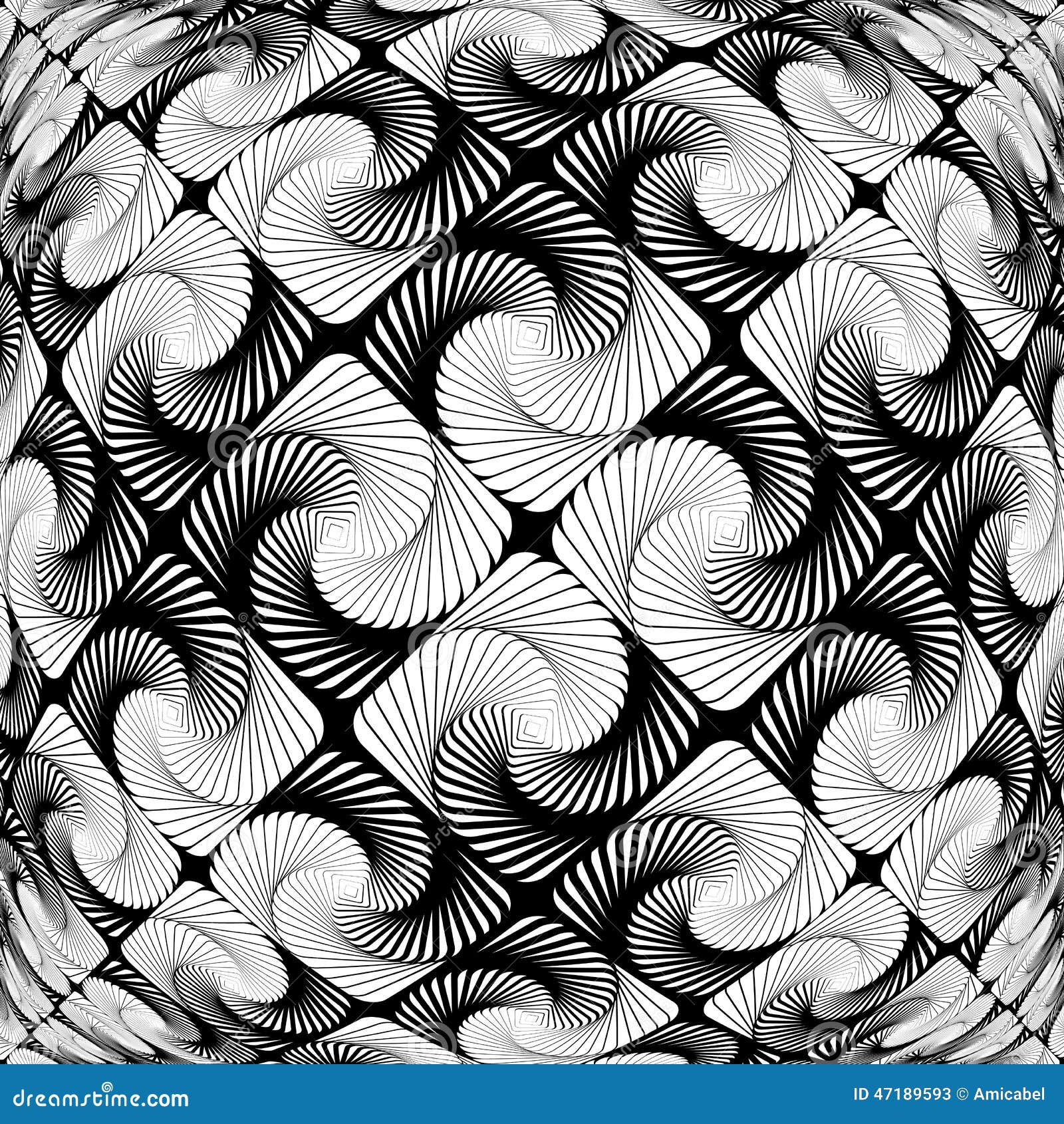 Design Warped Vortex Movement Geometric Pattern Stock Vector ...