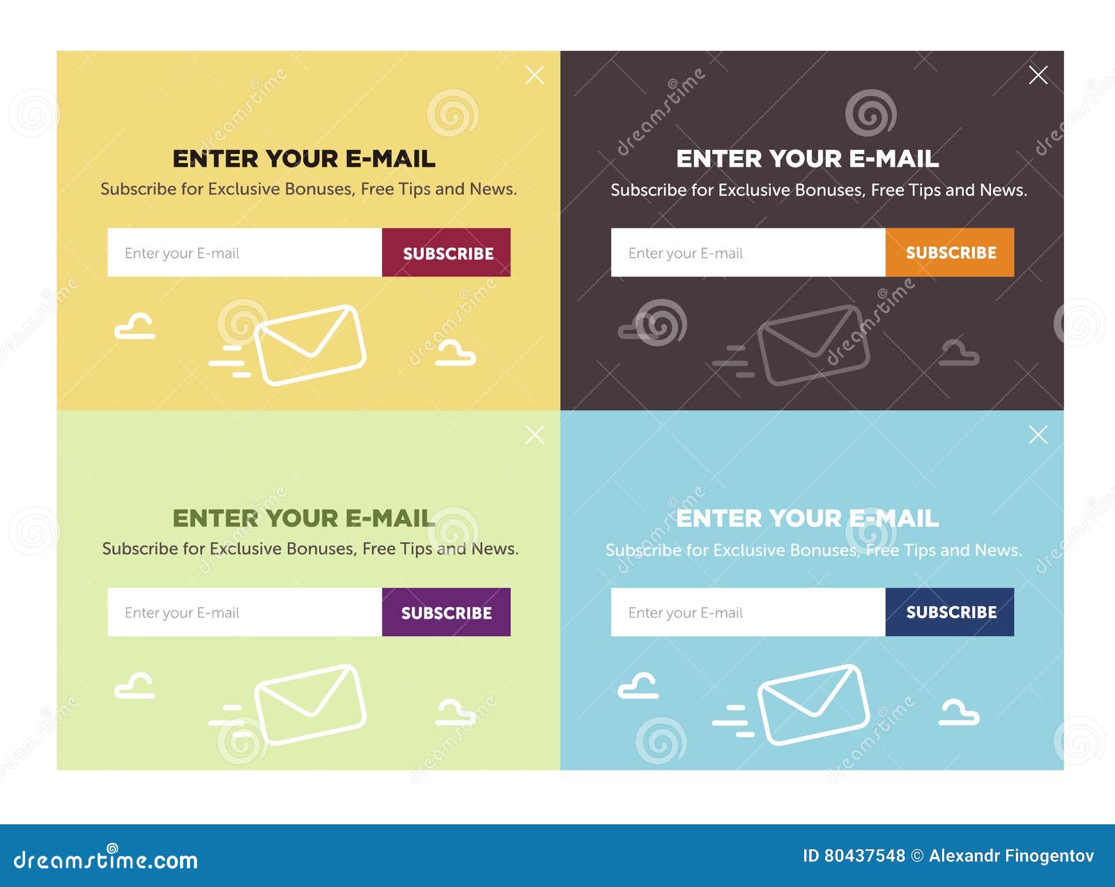 Email-subscribe-form Copy Vector Illustration | CartoonDealer.com ...