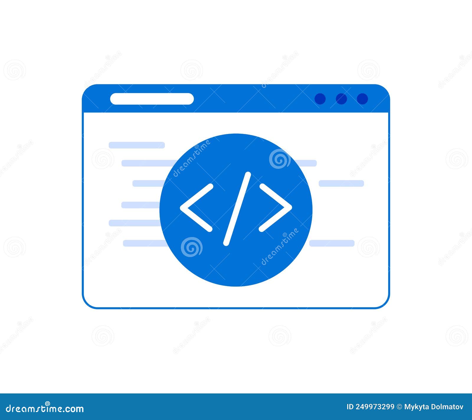 Design Website Interface. Software or Web Development Icon. Web Development Concept. Website ...