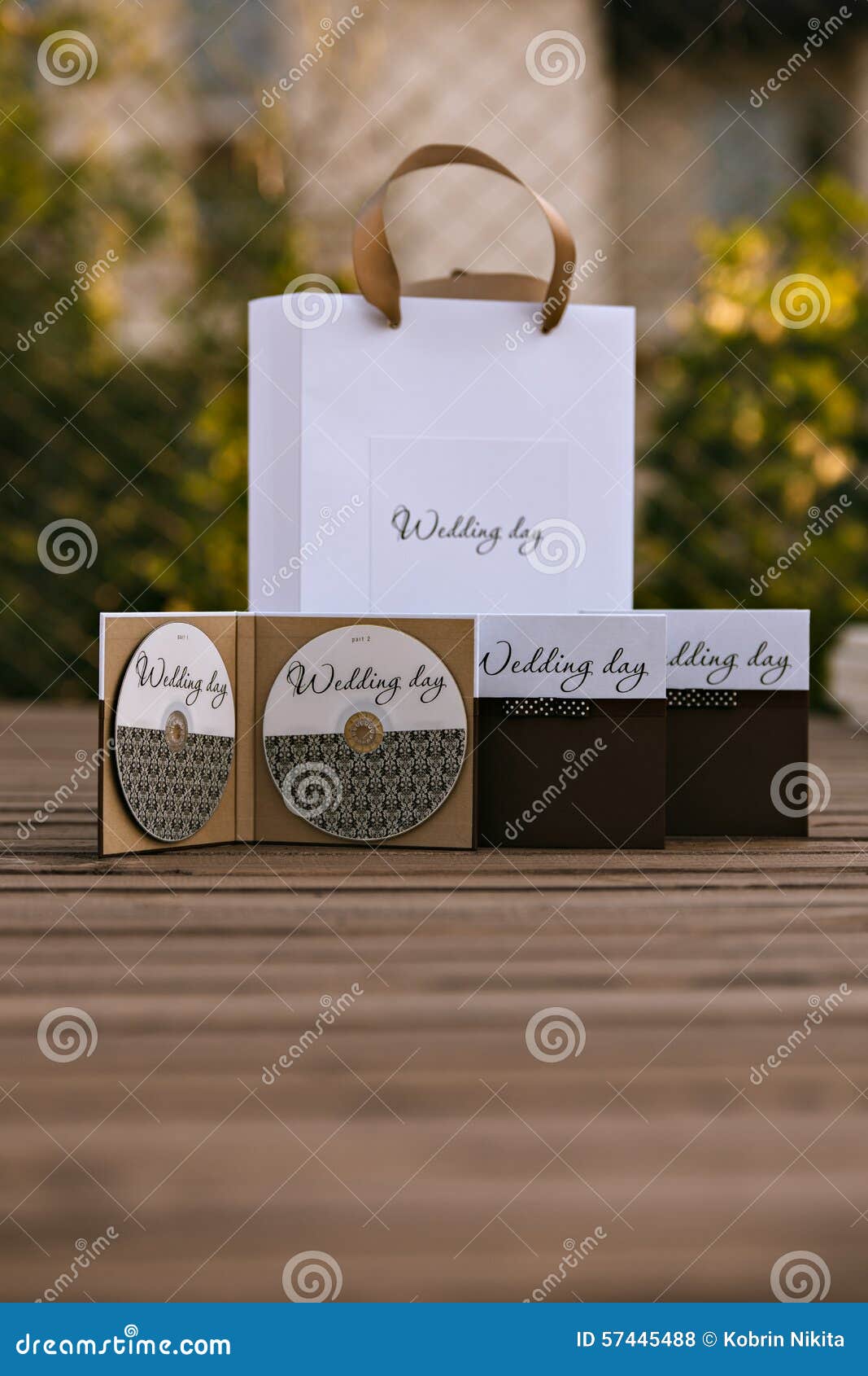 Design of Wedding Disc. Boxes and Packages Stock Photo - Image of ...