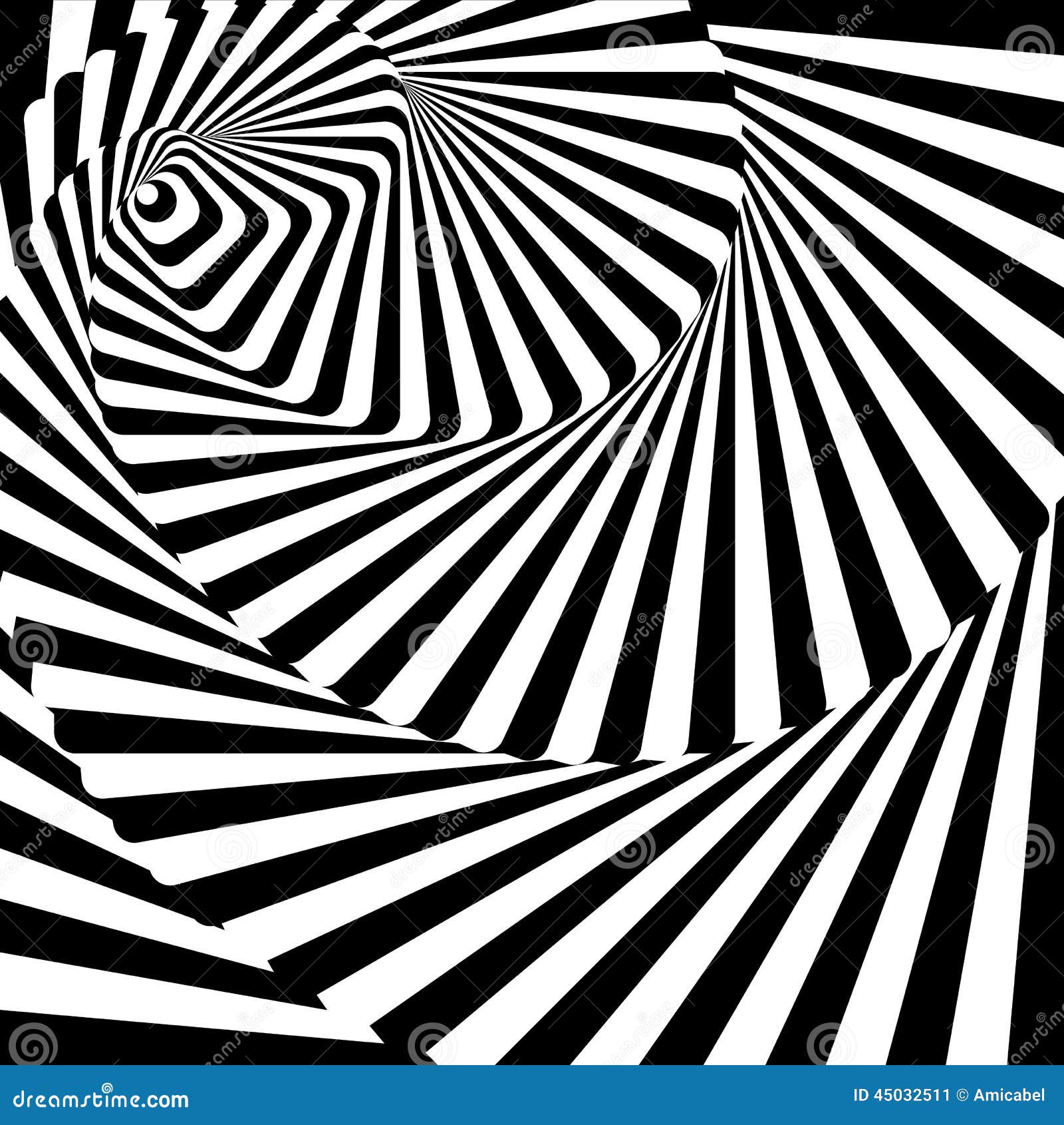 Design Whirlpool Movement Illusion Background Cartoon Vector ...