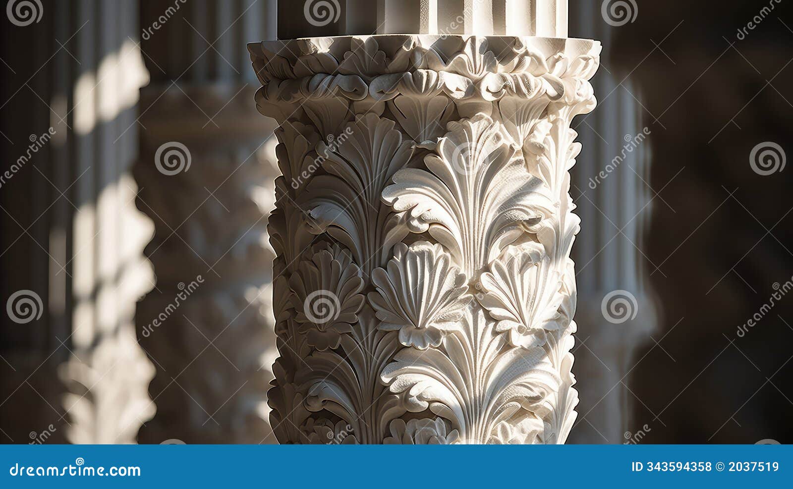 Design white pillars stock illustration. Illustration of close - 343594358