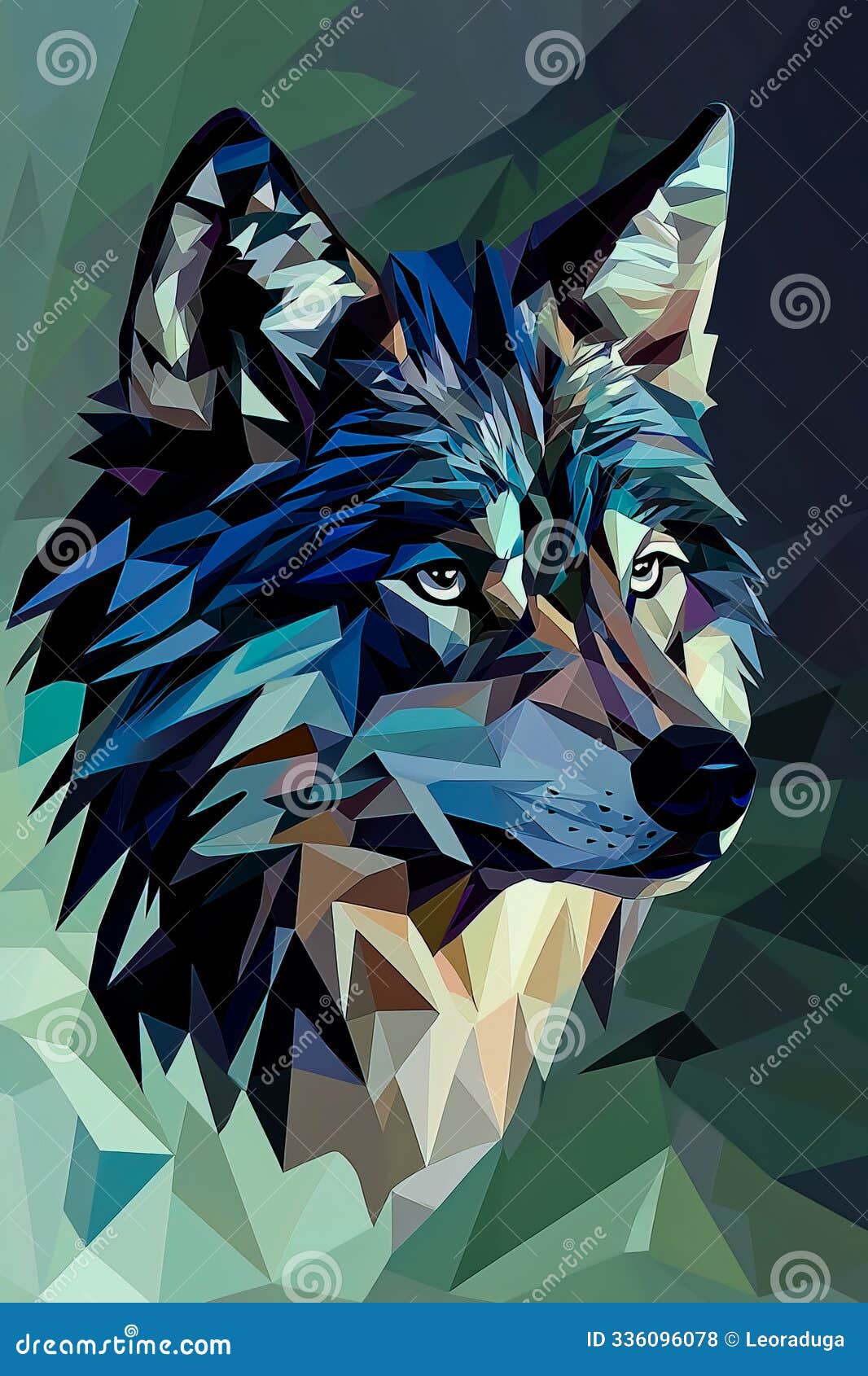 Design a Wolf with a Stylized, Modern Look Stock Illustration ...