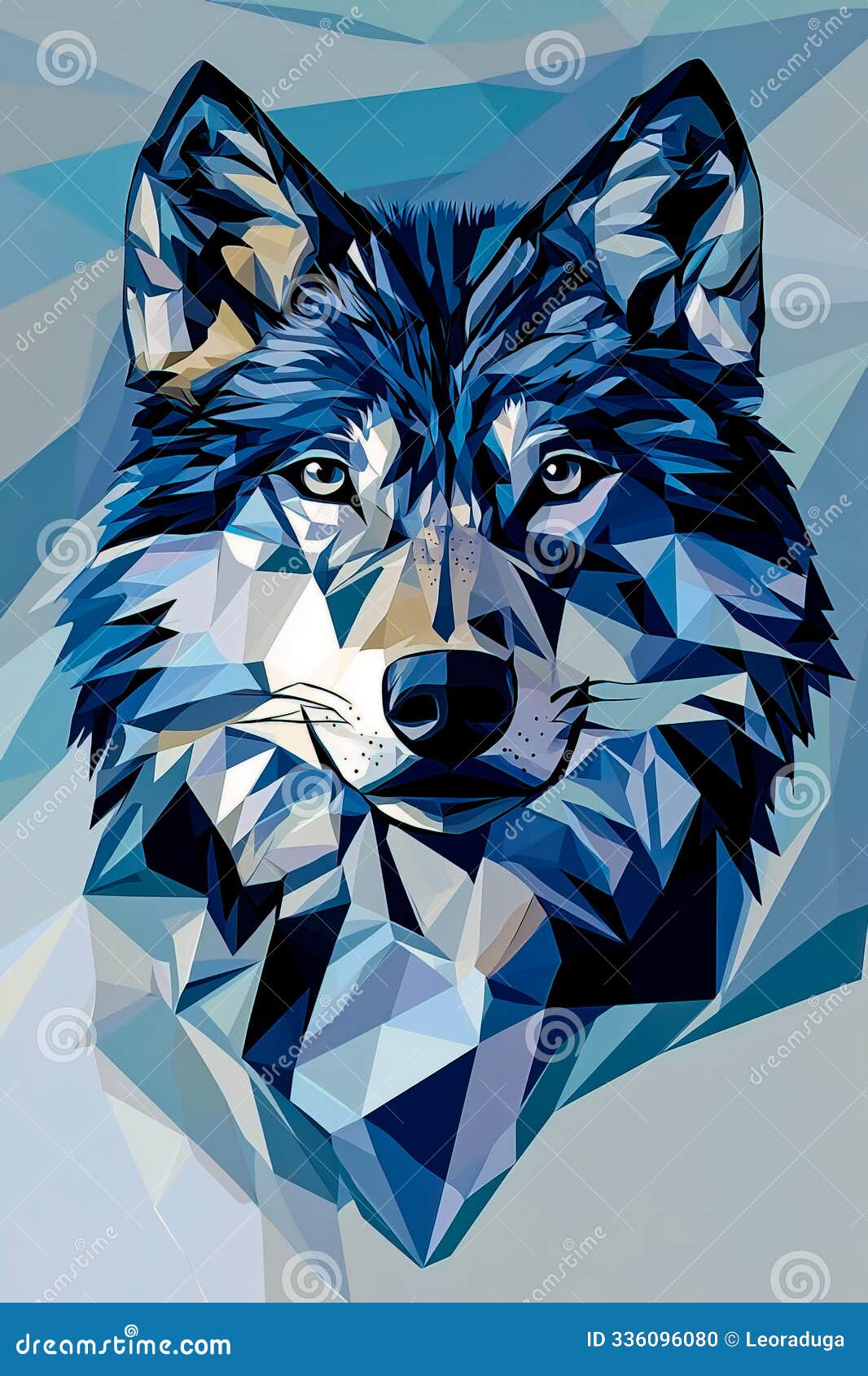 Design a Wolf with a Stylized, Modern Look Stock Illustration ...