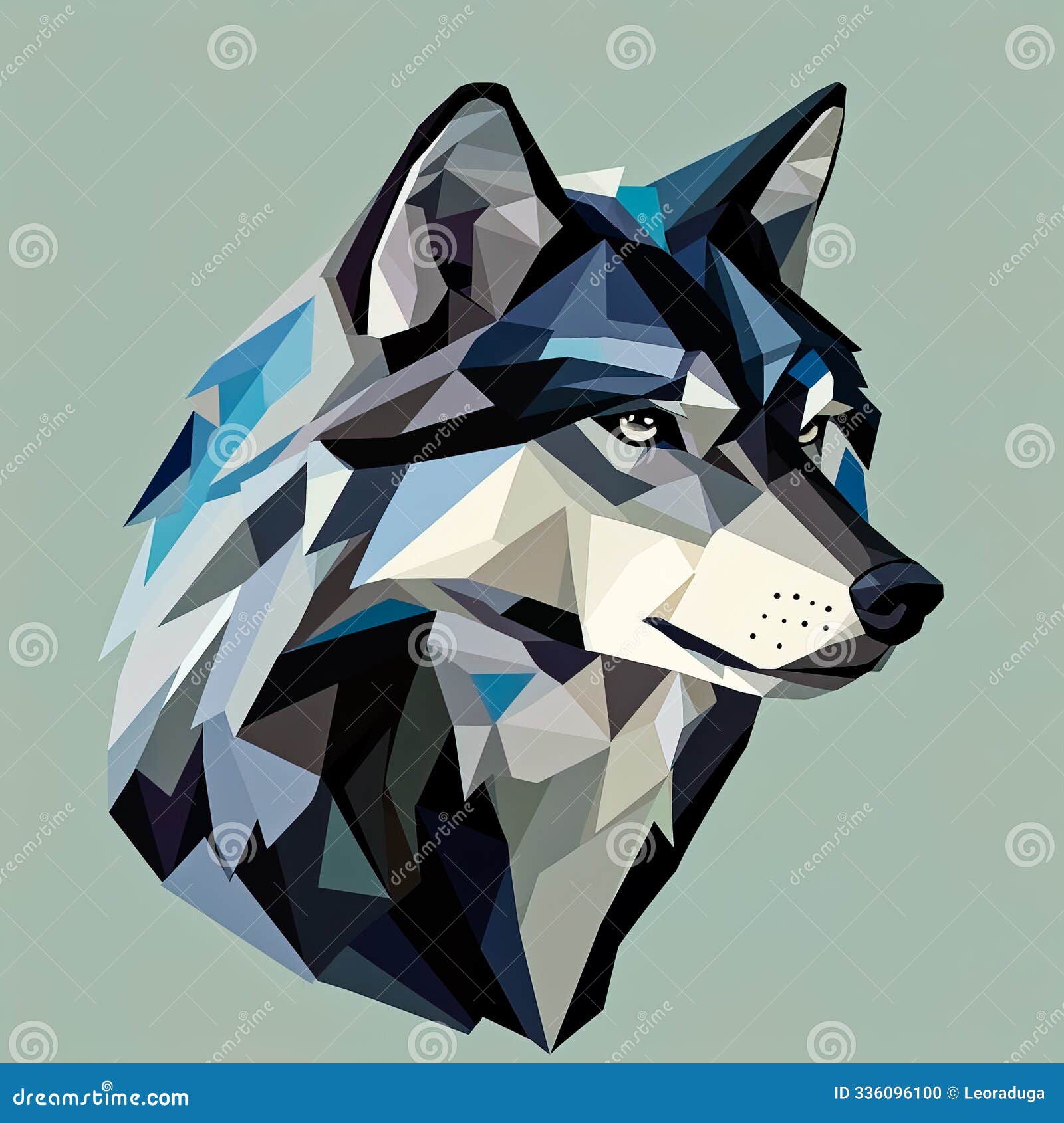 Design a Wolf with a Stylized, Modern Look Stock Illustration ...