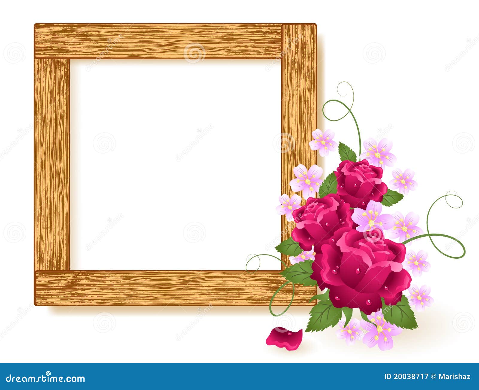 Design wooden photo frames stock vector. Illustration of blank - 20038717