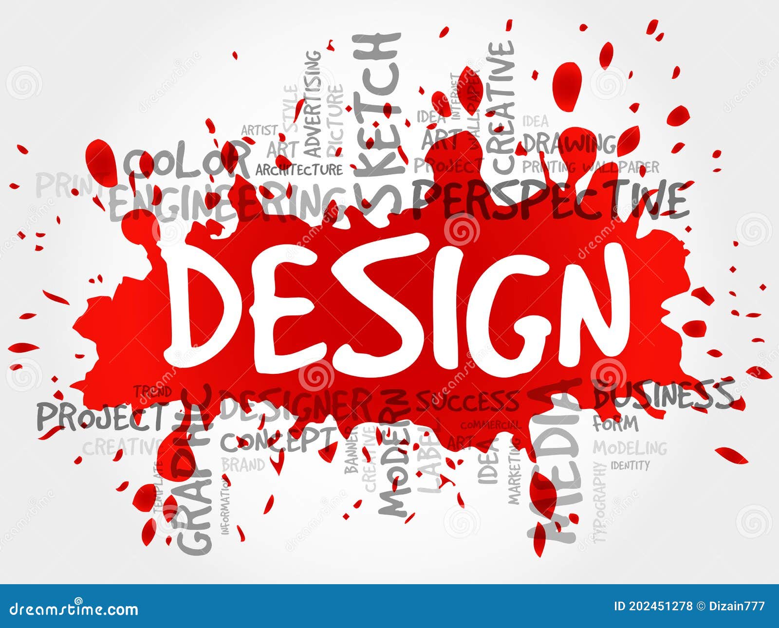 DESIGN word cloud stock illustration. Illustration of template - 202451278