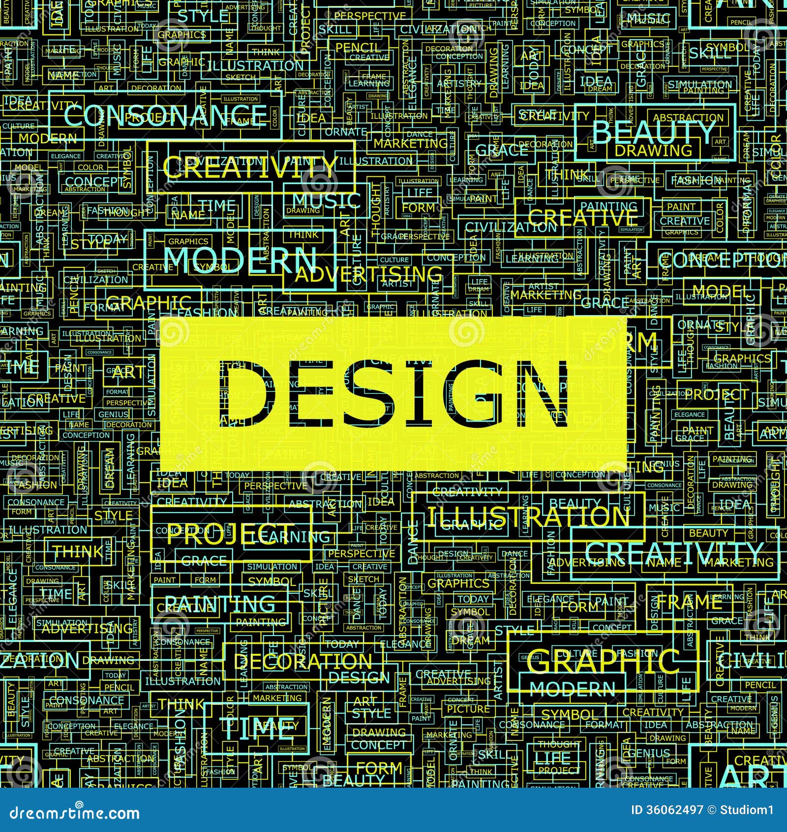 DESIGN stock vector. Illustration of definition, tagcloud - 36062497