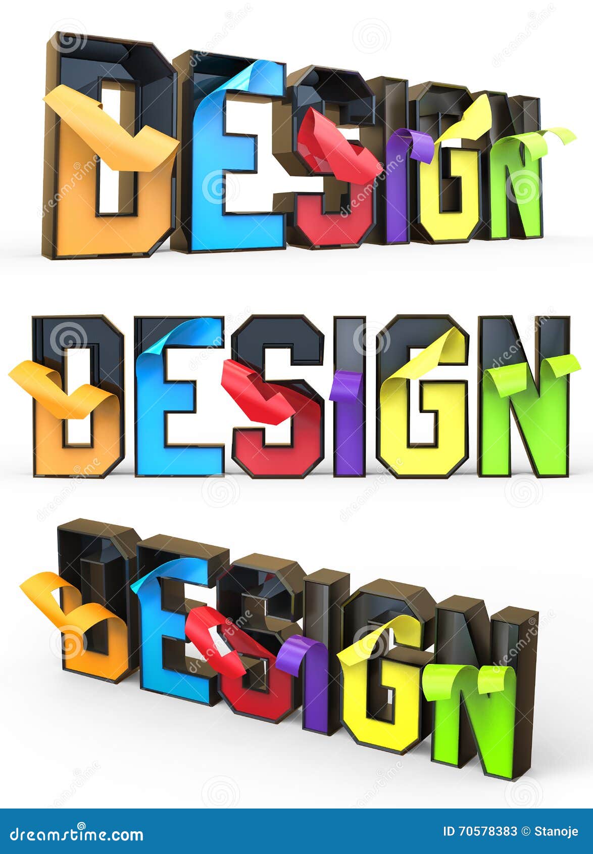 Design word stock illustration. Illustration of isolated - 70578383