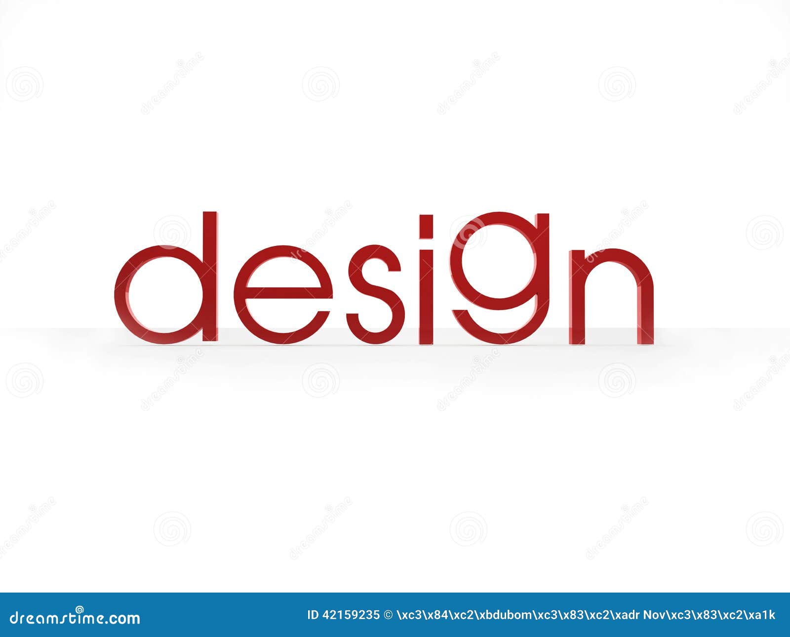 Design Word Isolated on White Stock Illustration - Illustration of ...