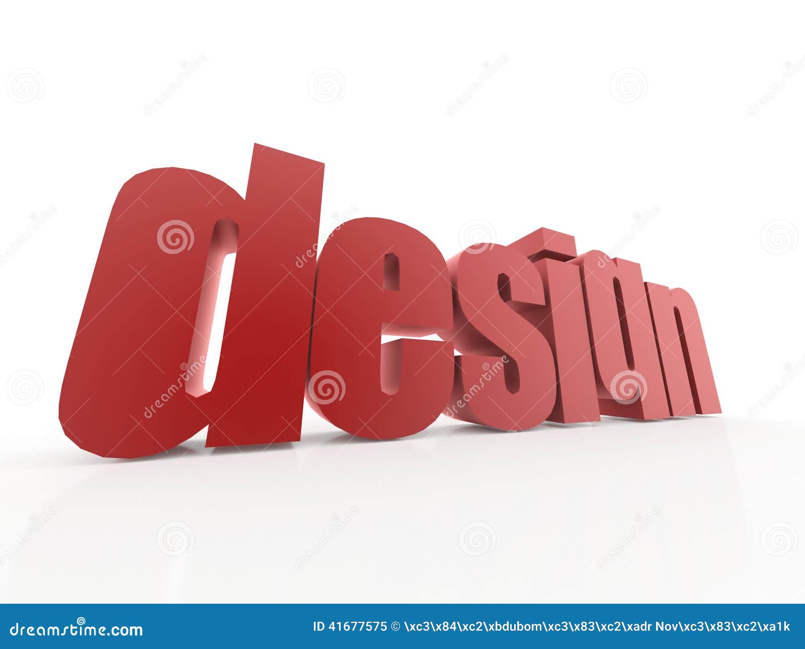 Design word red stock illustration. Illustration of design - 41677575