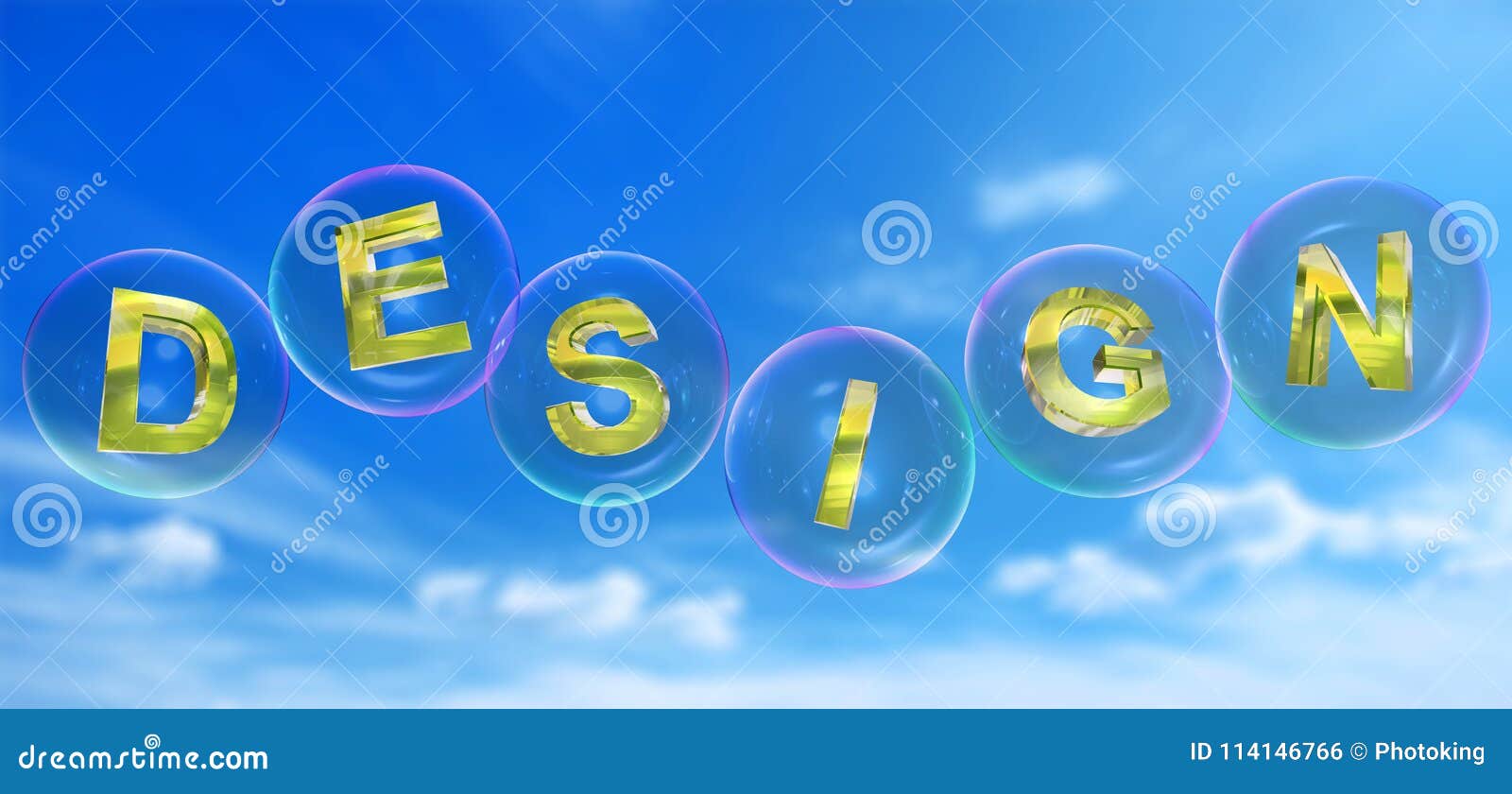 The design word in bubble stock illustration. Illustration of internet ...