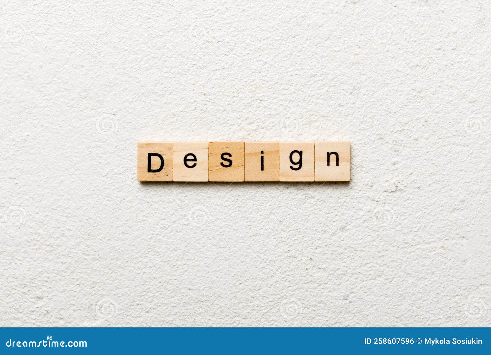 Design Word Written on Wood Block. Design Text on Table, Concept Stock ...