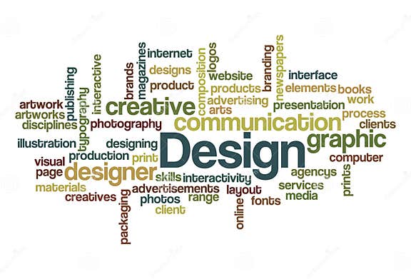 Design Wordcloud stock illustration. Illustration of layout - 15580394