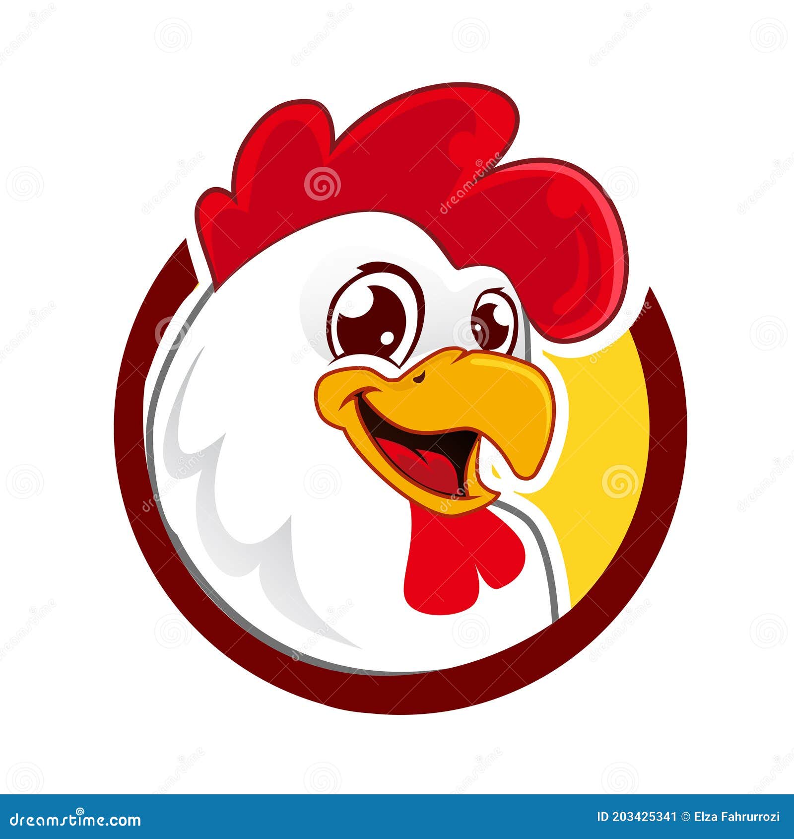 Chicken mascot cartoon stock illustration. Illustration of chick ...