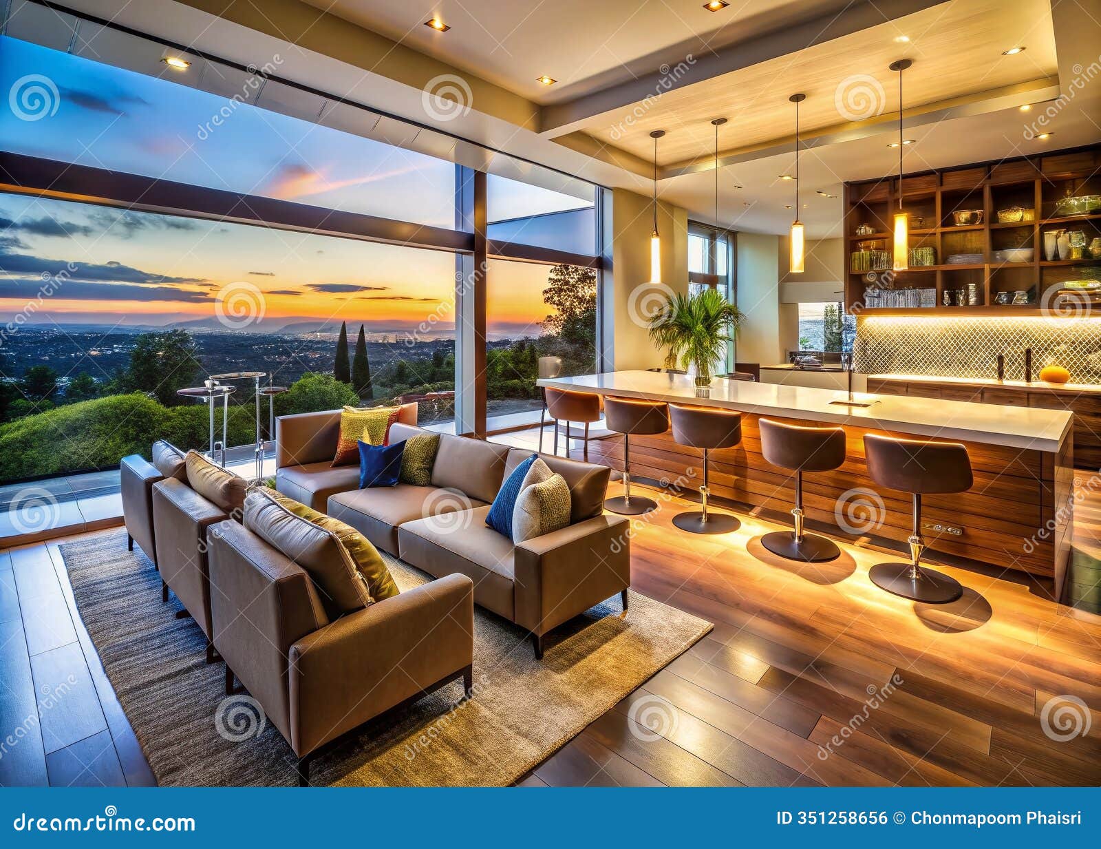 Design Your Dream Home Bar Panoramic Views Modern Interior Inspiration ...