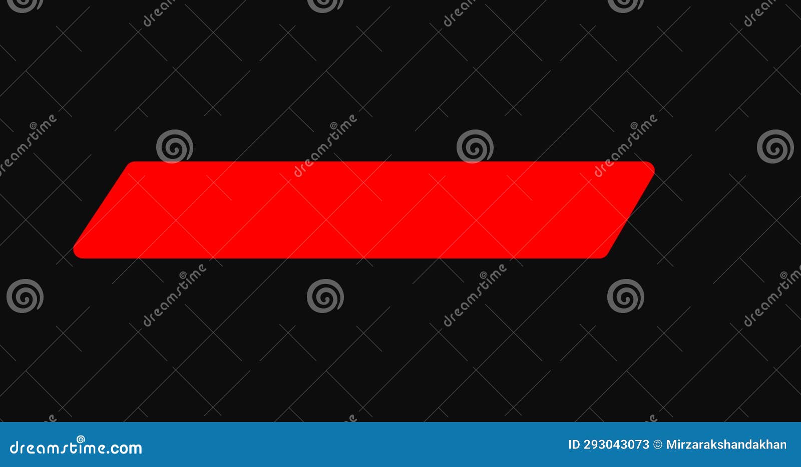 Designed Abstract Illustration Red-colored Lower Third for News ...