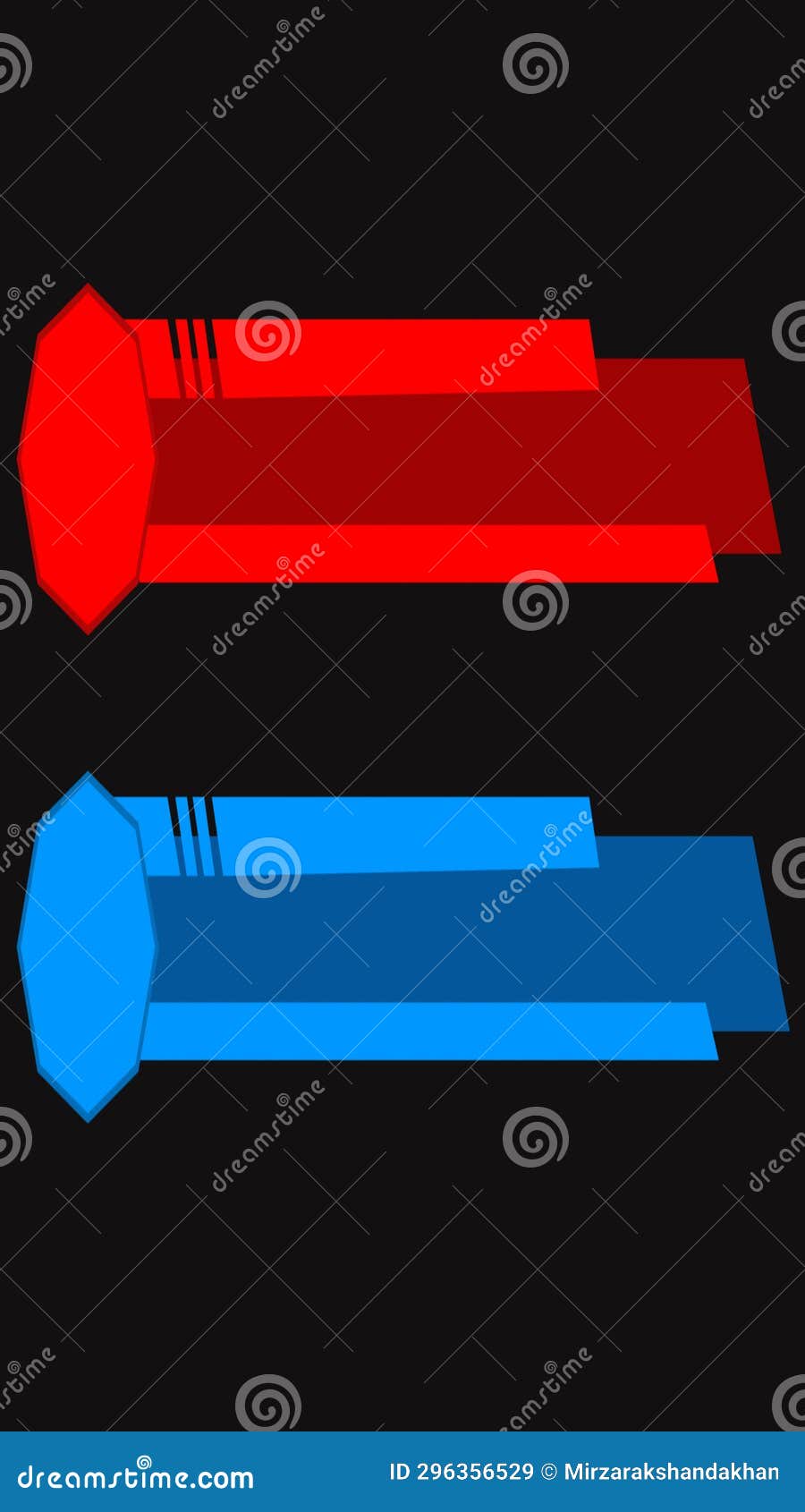 Designed Cool Lower Third-pack Illustrations in Different Colors and ...