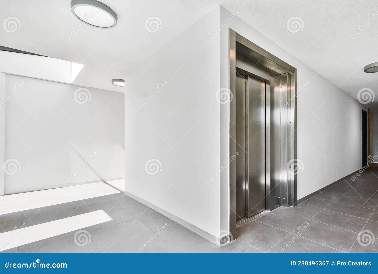Long corridor design stock image. Image of elegance - 230496367