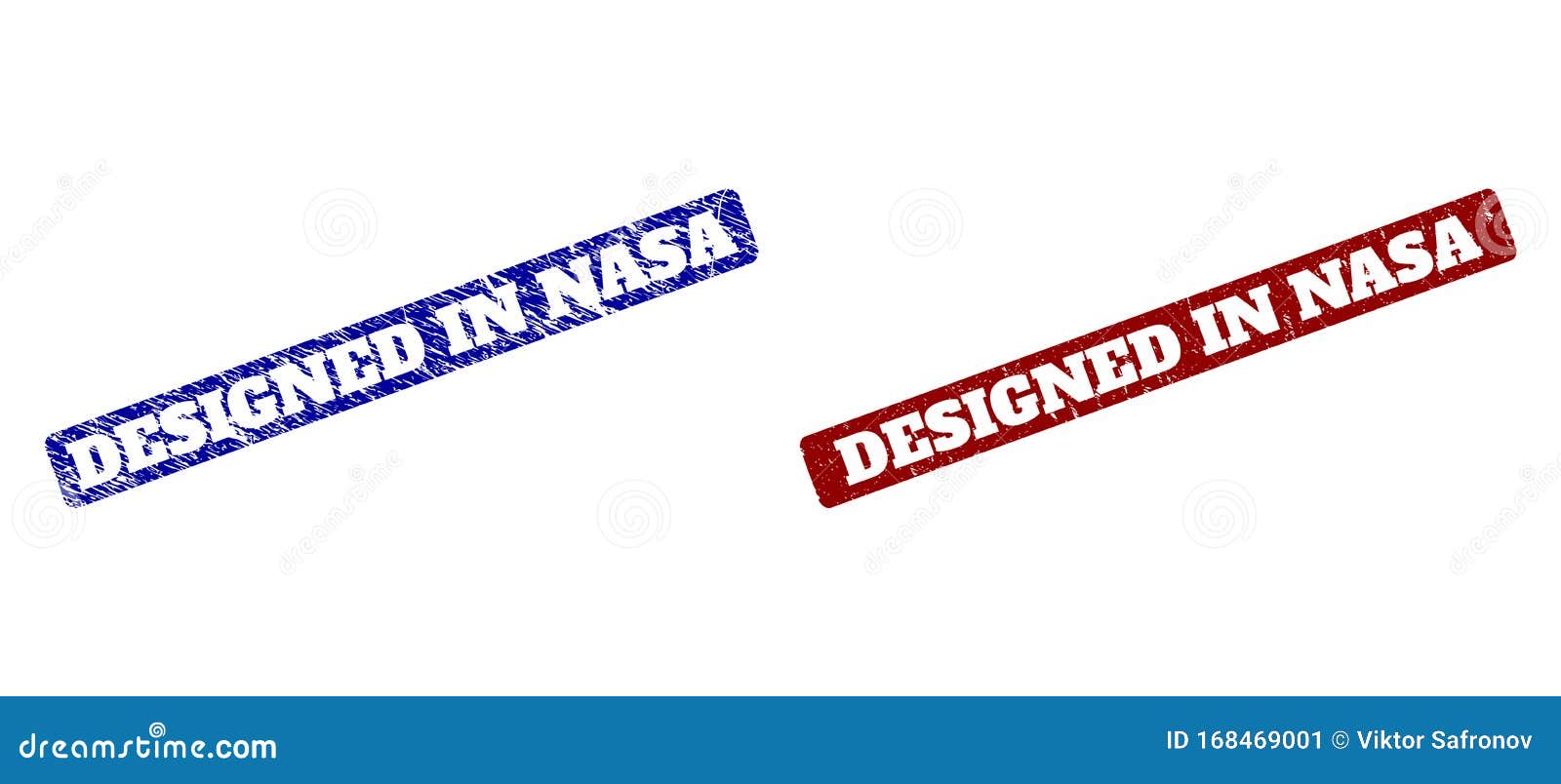 DESIGNED in NASA Red and Blue Rounded Rectangle Seals with Corroded ...