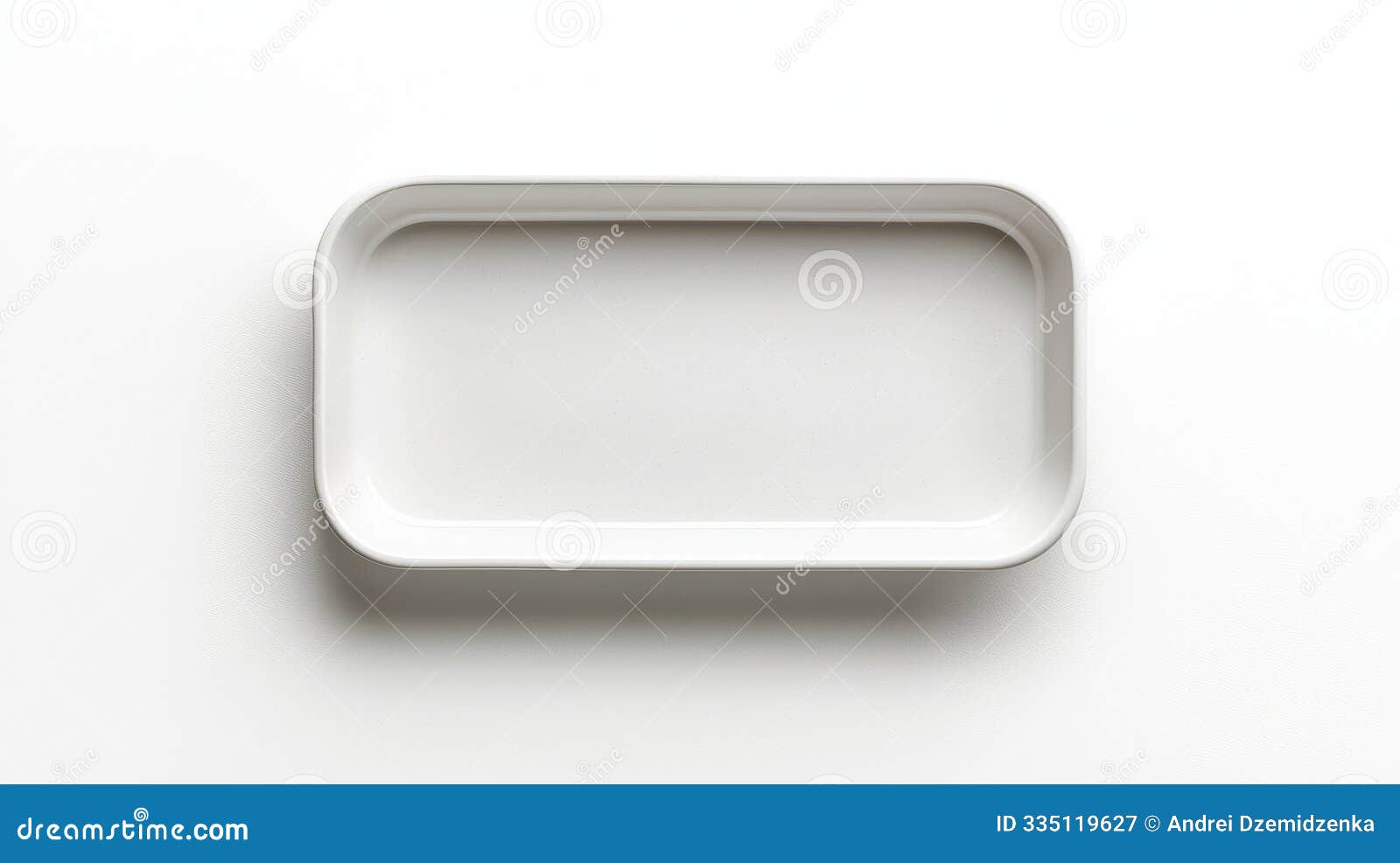 Designed in the Shape of a Rectangular Porcelain Plate with Rounded ...