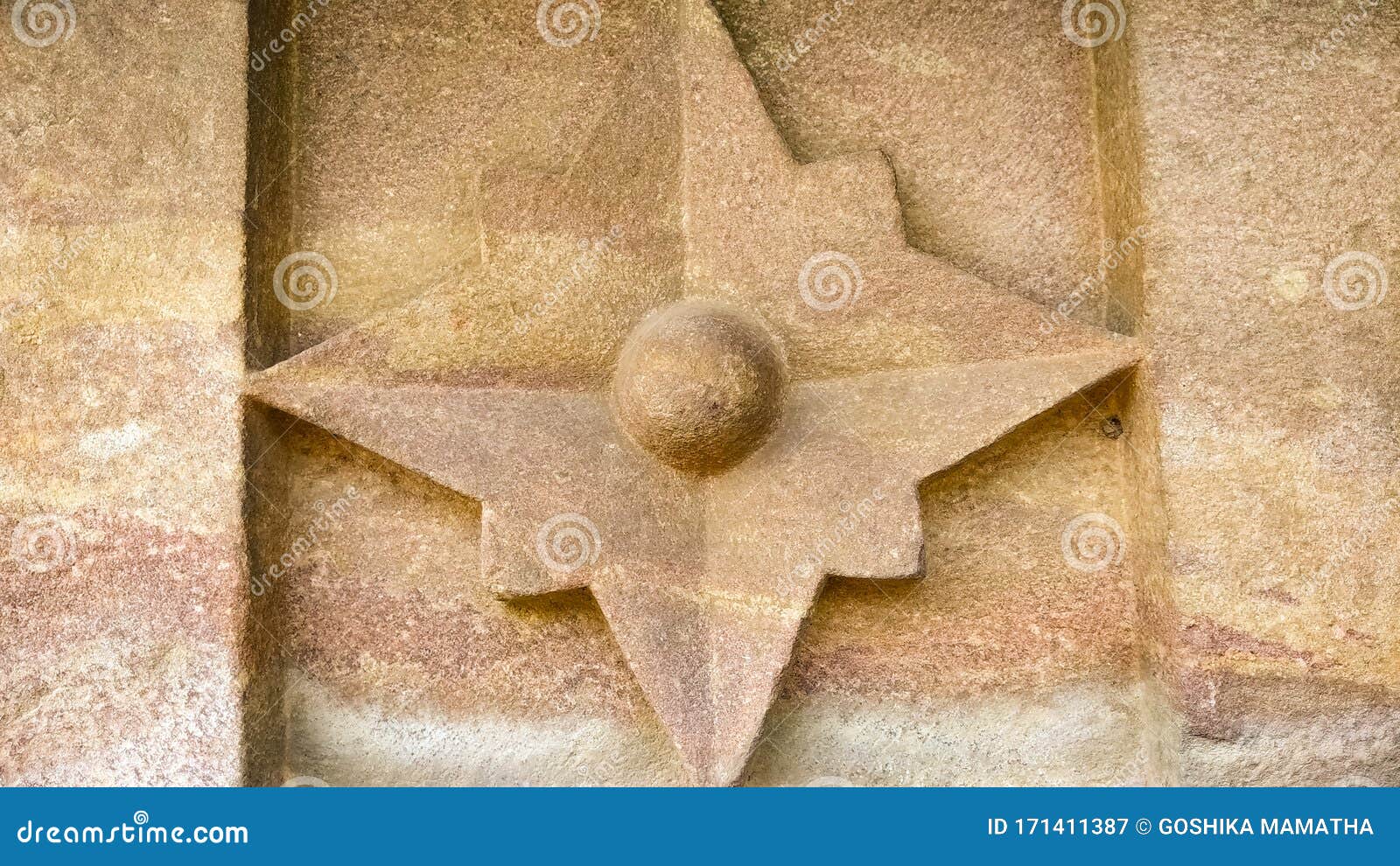 Designed Texture Pattern of a Stone of Indian Temple Stock Image ...