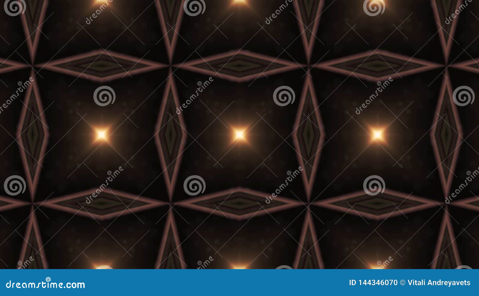 Designer Abstract Background with Glowing Individual Shapes. Stock ...